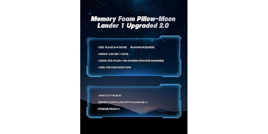 MENDALE Memory Foam Pillow