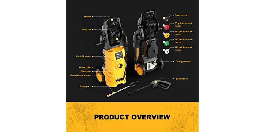 WestForce Electric Pressure Washer, 3000 PSI (Open Box)