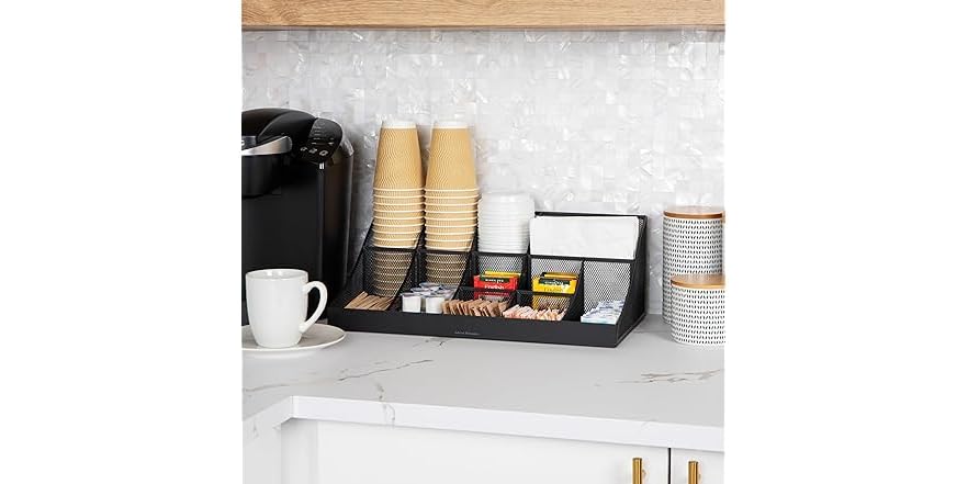 Black Condiment Organizer 13 Compartment