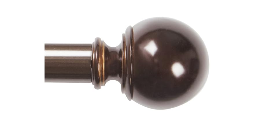 Umbra Verge 1 1/4" Drapery Rod 36-72" Bronze