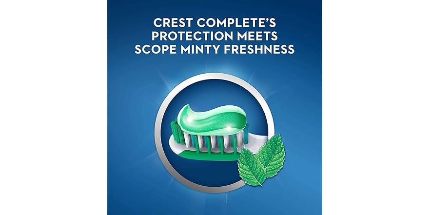 (3Pk) Crest + Scope Complete Whitening Toothpaste