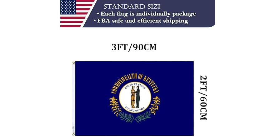 Kentucky State Flag 2x3 Double Sided