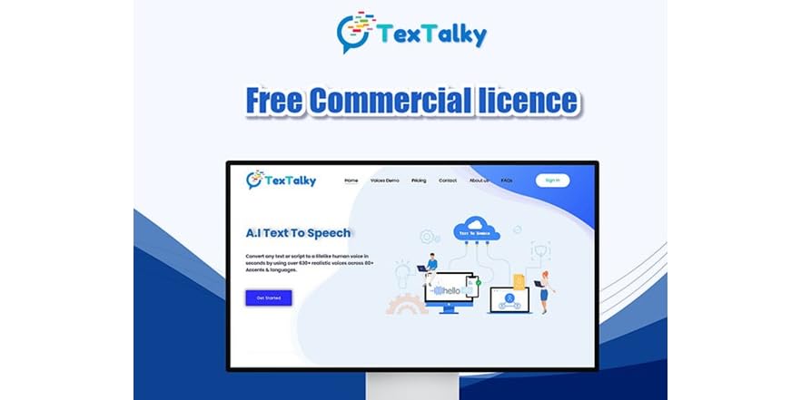 TexTalky AI Text-to-Speech: Lifetime Subscription
