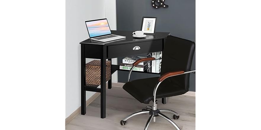 Target Marketing Systems Wood Corner Desk