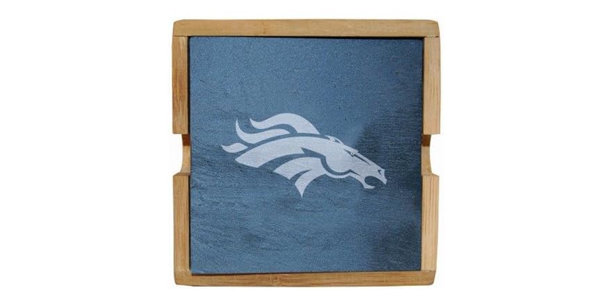 NFL Slate Square Coaster Set
