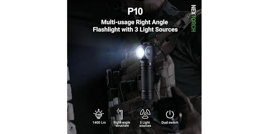 NEXTORCH LED Right Angle Flashlight