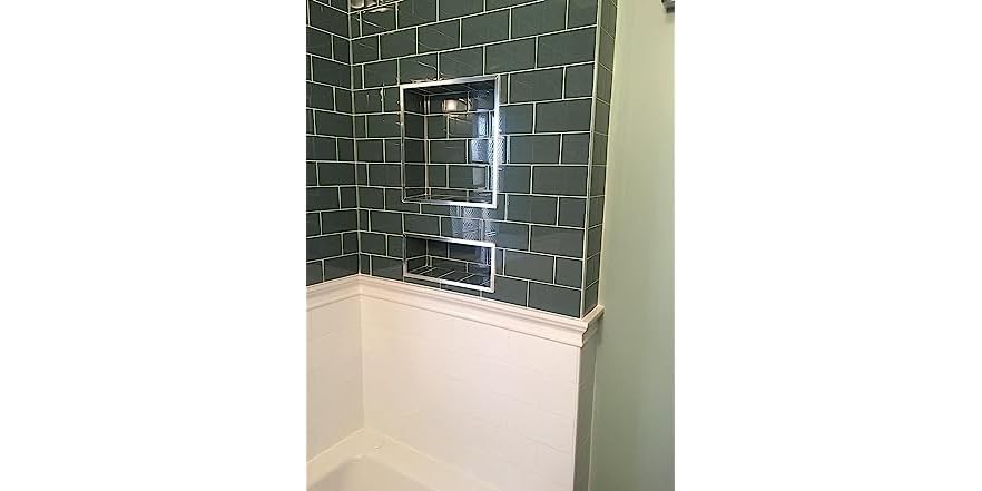 Zigzag 16x24 Double Recessed Shower B081V23NKX (Open Box)