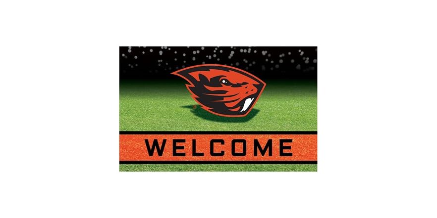 NCAA 18"x30" Welcome Rubber Door Mats