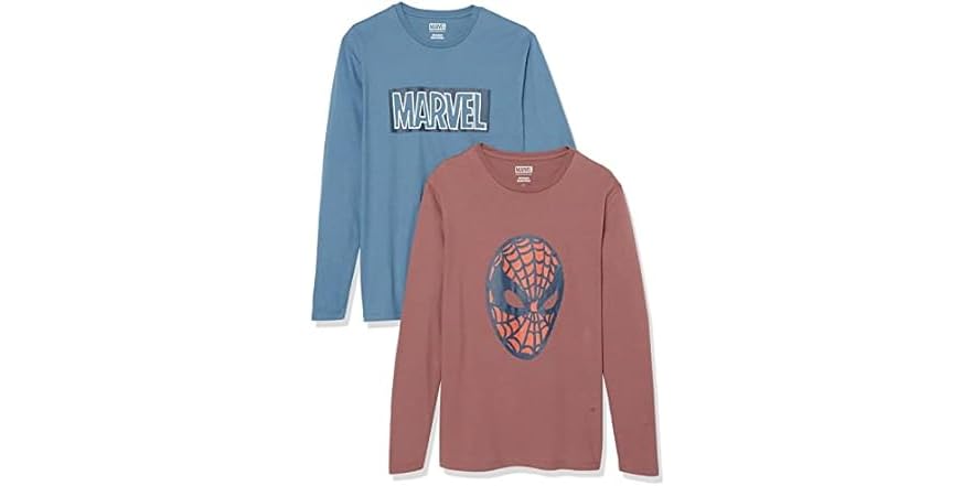 Amazon Disney Men's Long-Sleeve Pack of 2