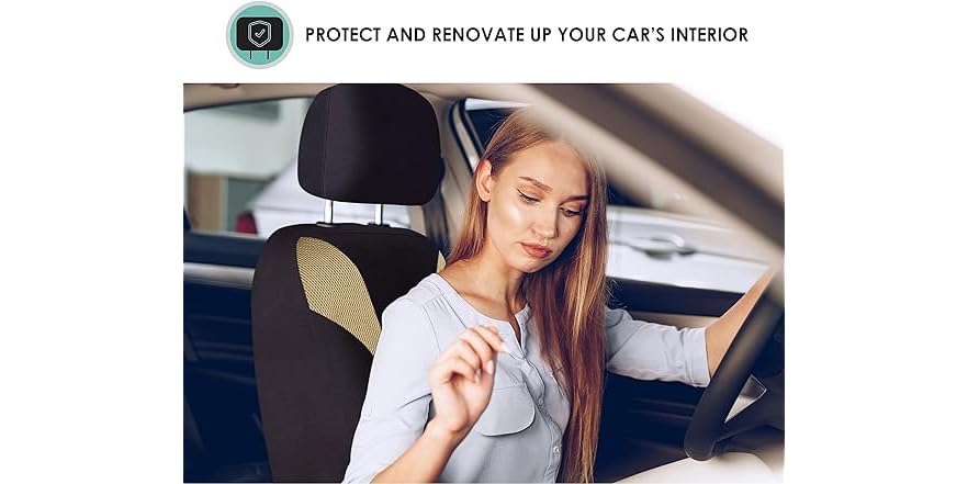 FH Group Car Seat Covers 3D Air Mesh