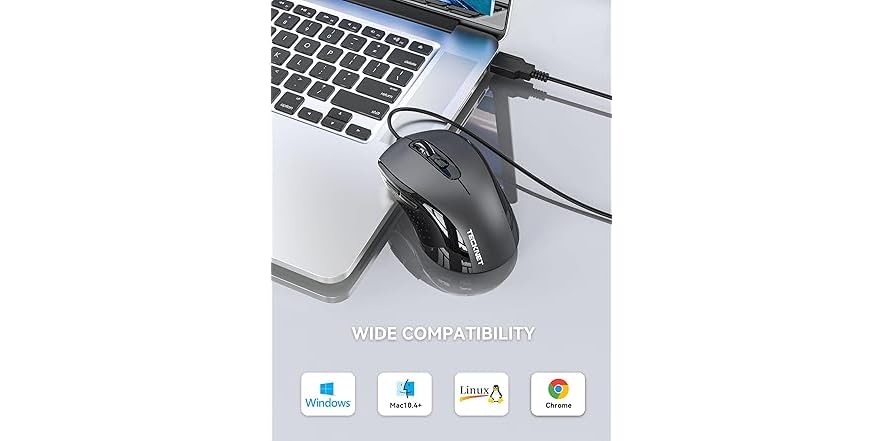 USB Computer Wired Mouse 2 Pack