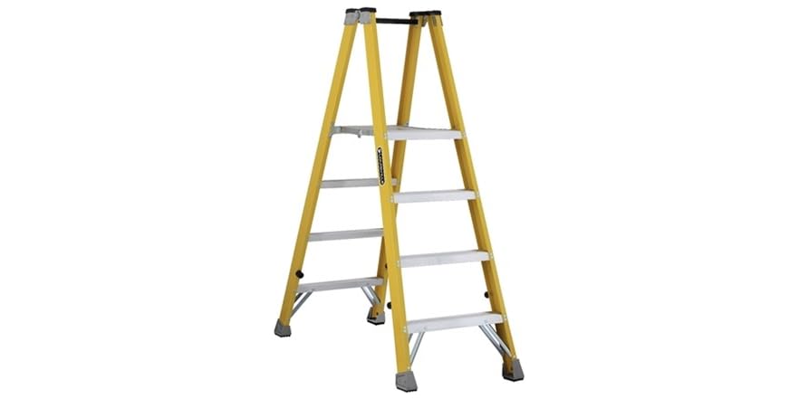 Twin Front Platform Ladder w/ 4' Standing Height