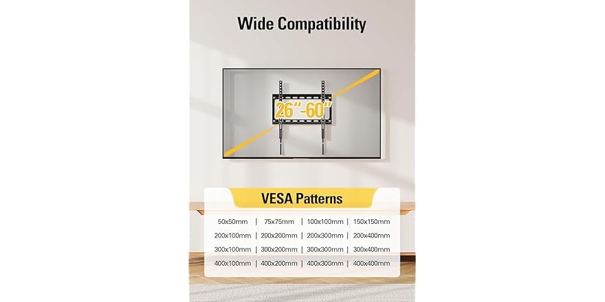 Mounting Dream TV Mount Fixed | 26-60"