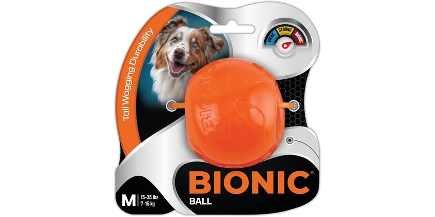 BIONIC Interactive Dog Chew Toy Ball