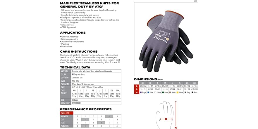 MaxiFlex Nitrile Gloves