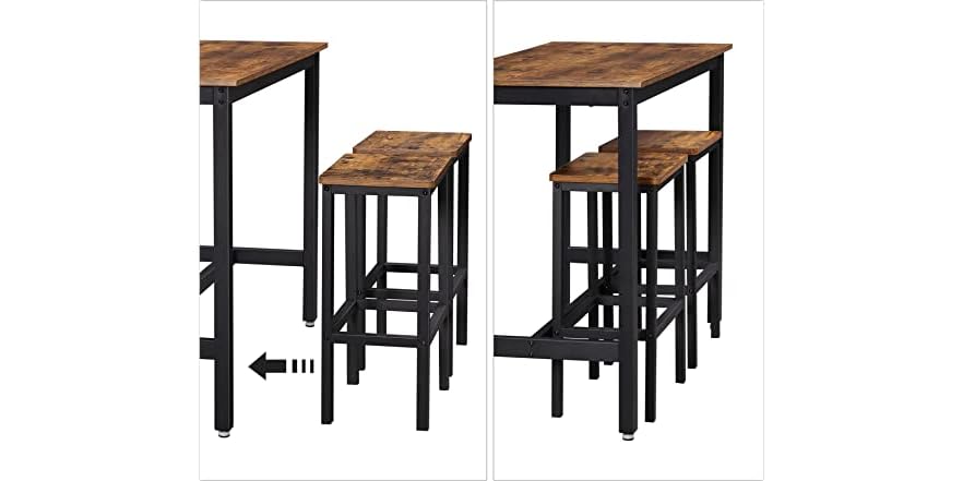 VASAGLE Bar Table Set