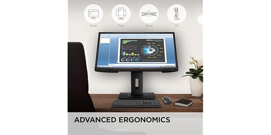ViewSonic VG2240 22" Ergonomic Monitor