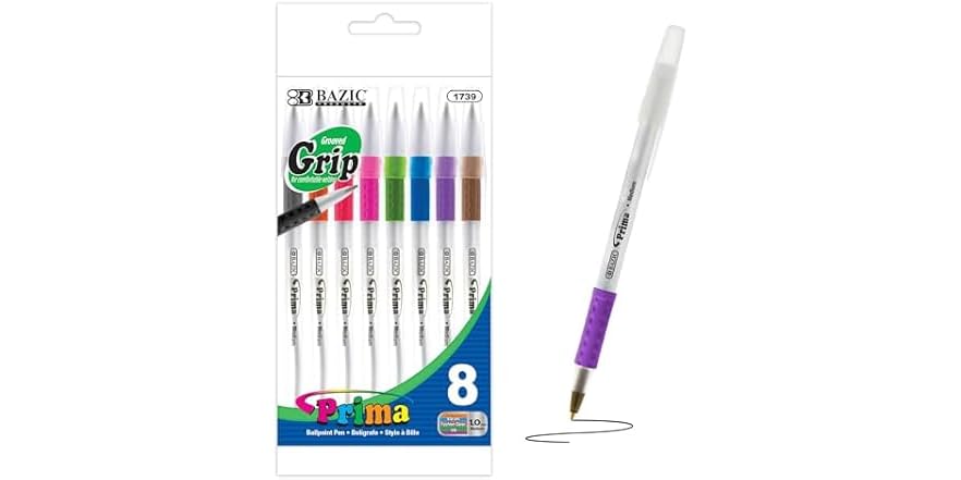 BAZIC Ballpoint Pen Prima 8 Color