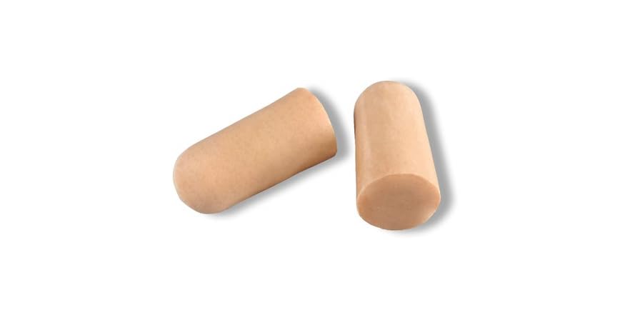 Ultra Soft Foam Earplugs NRR 32dB 50-Pair Beige