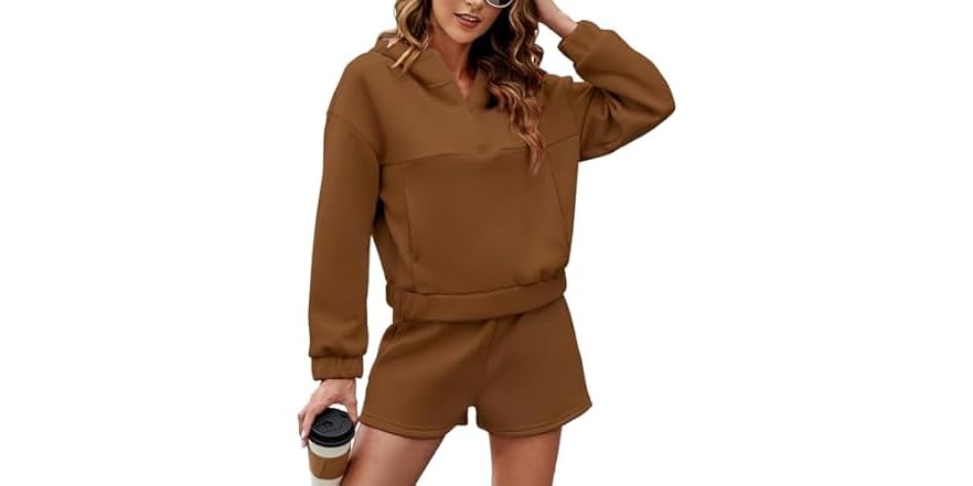 Fkeep Women Piece Sweatsuit Outfits Half Zip Set