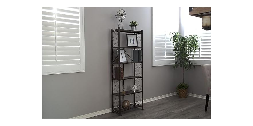 Origami 6-Shelf Bookcase | Open Style