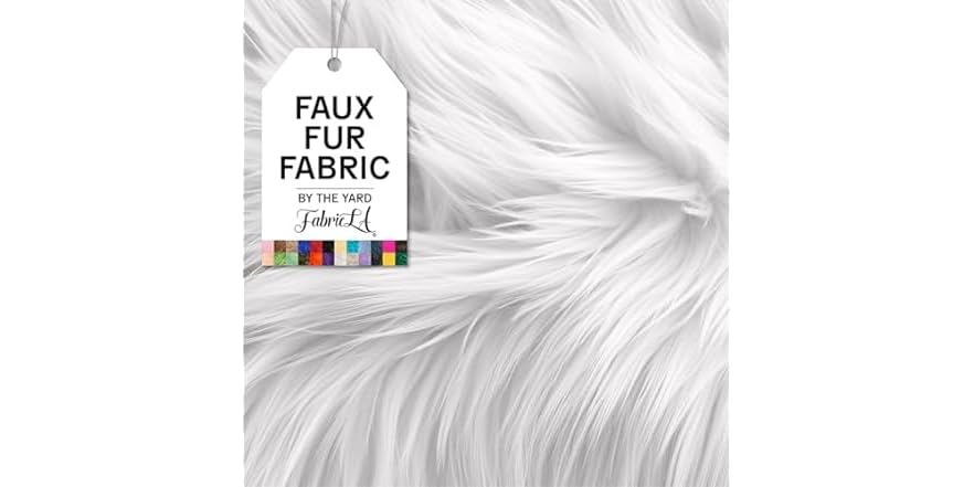 FabricLA Faux Fur Fabric by The Yard