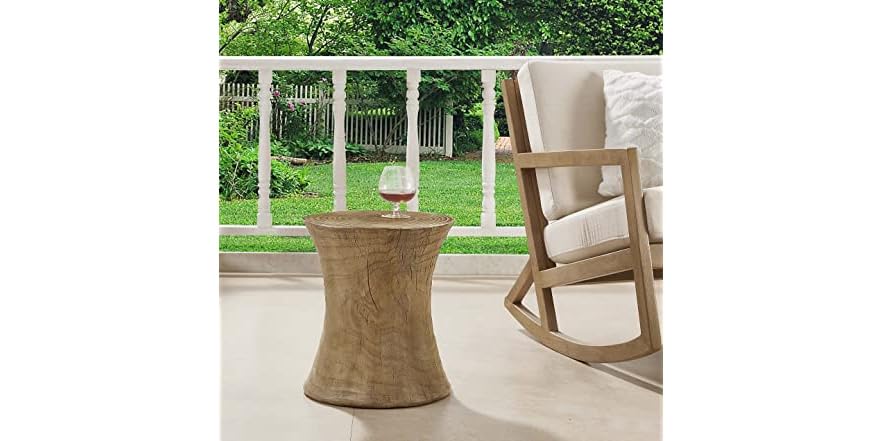 Ball & Cast Wood Stump End Table Natural