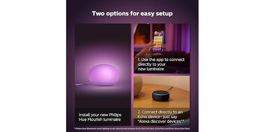 Philips Hue Flourish Smart Table Lamp