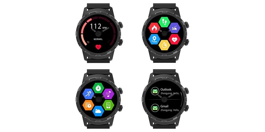 3Plus "Cruz" Hybrid Smart Watch - Black