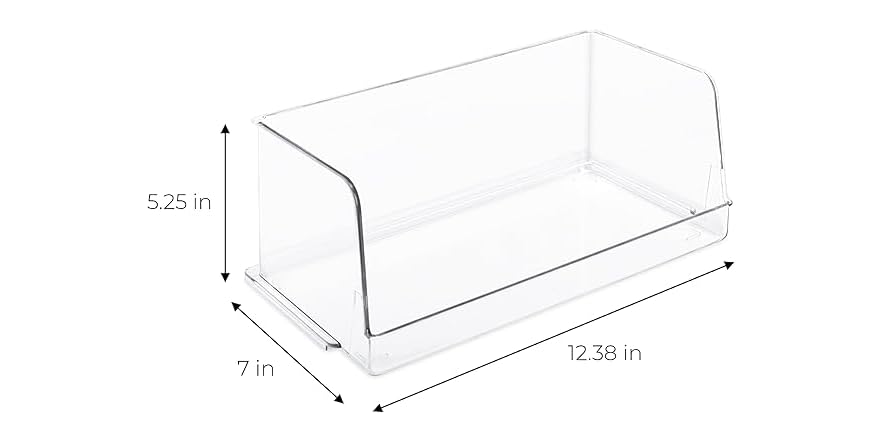 Smart Design Stackable Bin - 7"x12.5"