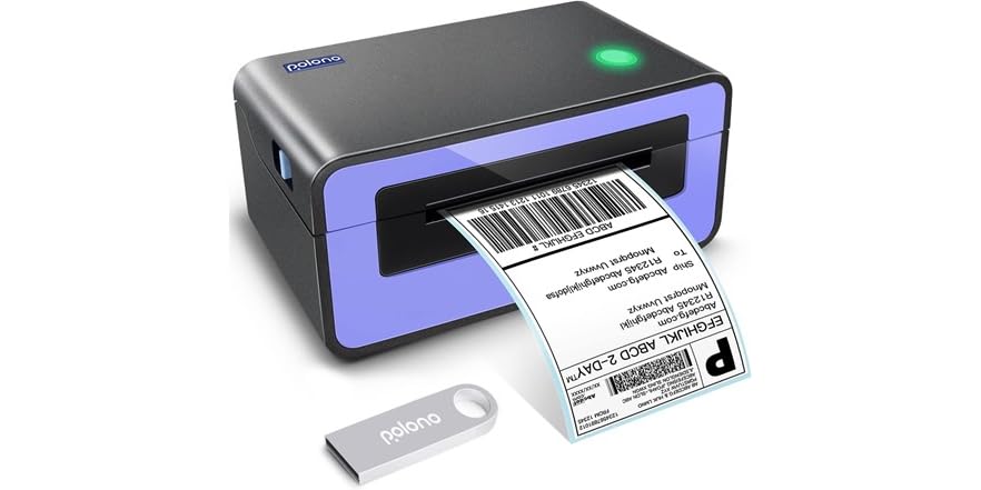 POLONO Label Printer - 150mm/s 4x6 Thermal Label Printer, Commercial ...