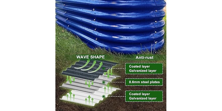 Olle 17" Tall 12-in-1 Garden Bed Kit (Open Box)