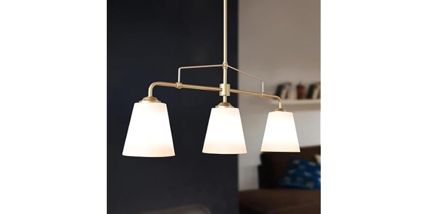 classy leaves Gold Linear Chandelier Light Fixture