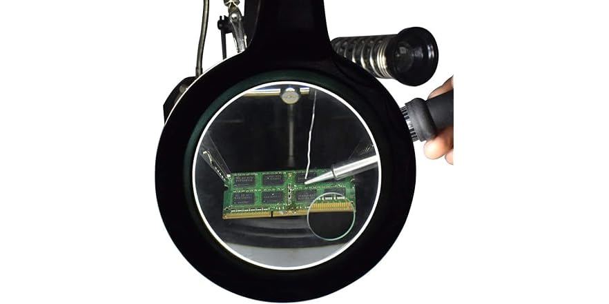 LED Soldering Light Magnifier Station