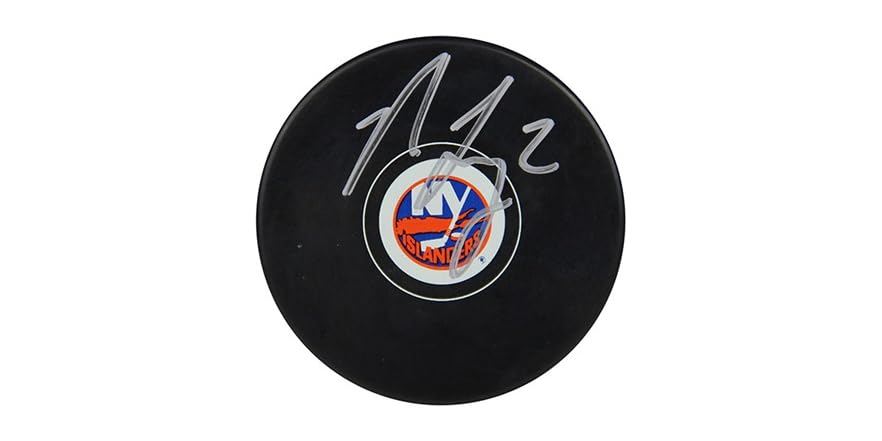 Nick Leddy Islanders Signed Puck