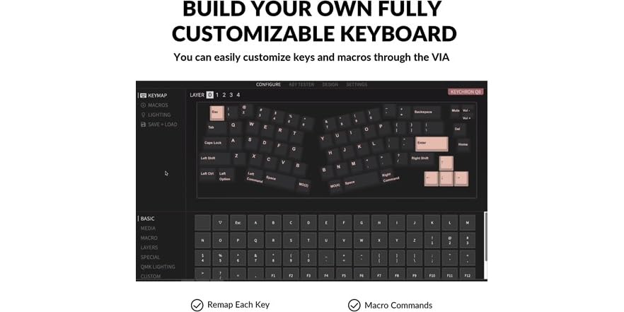 Keychron Q8 Alice Layout Mechanical Keyboards (Open Box)
