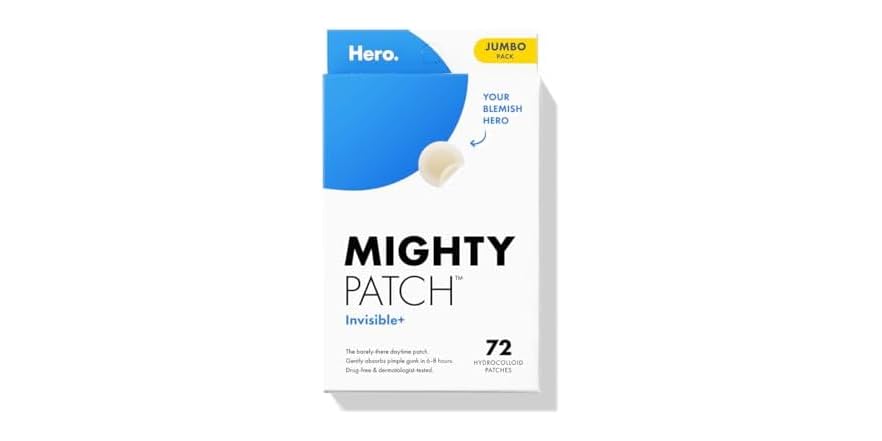 3PK Mighty Patch™ Invisible+ Pimple Patch (72 Count)