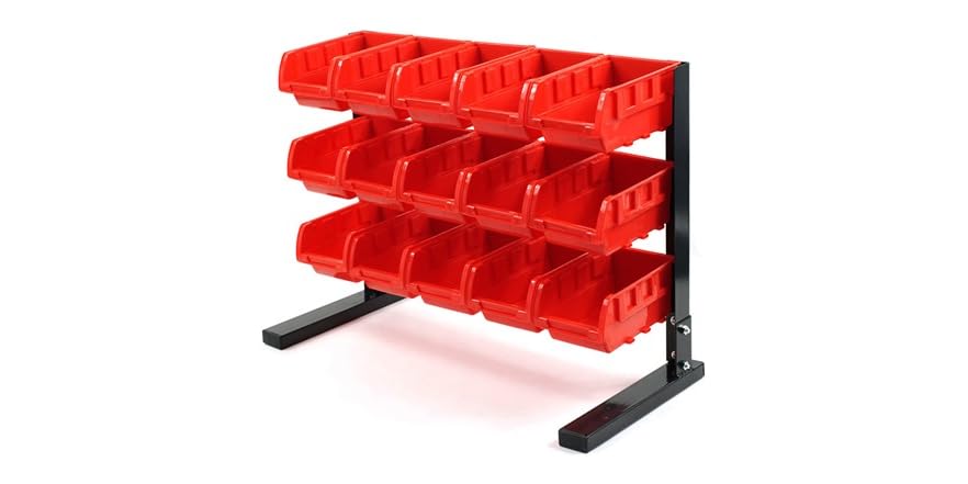 Bench Top Parts Rack, 15 Piece