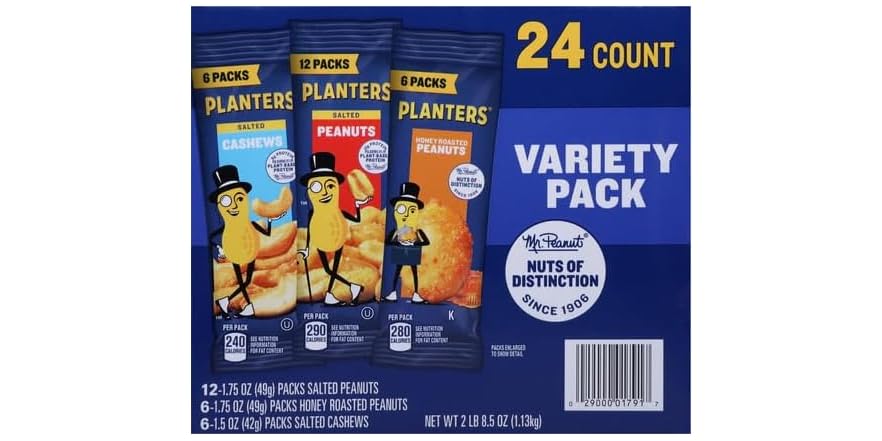 (24 pk) PLANTERS Variety Packs
