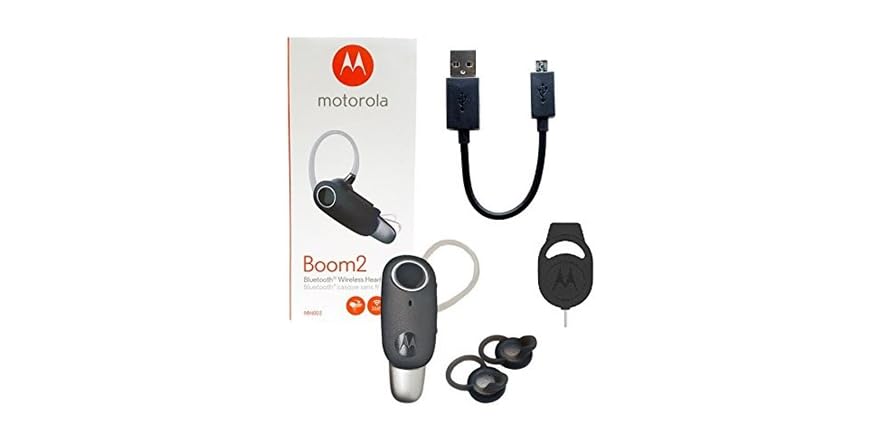 Motorola Boom 2 Bluetooth Headset Black