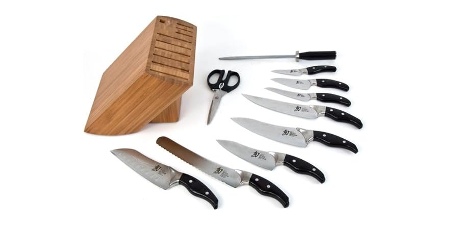 Shun Ken Onion 11-Piece Knife Block Set