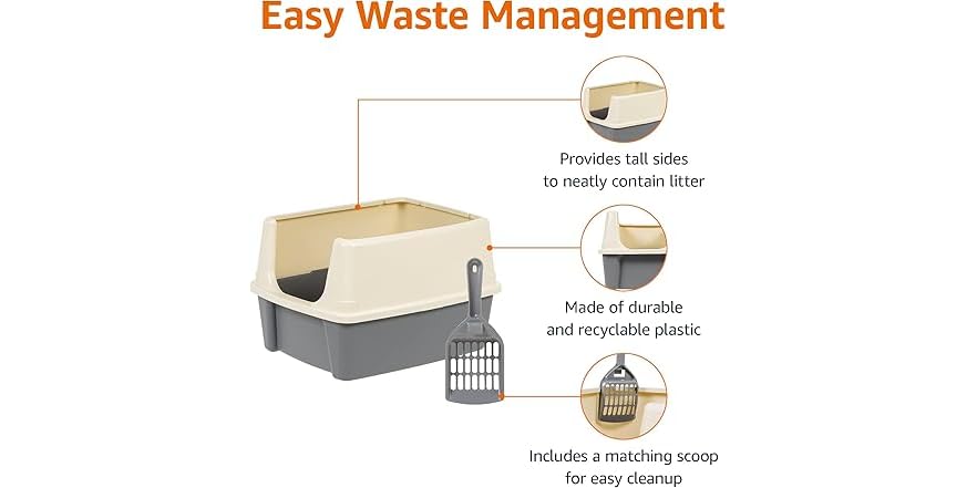 Amazon Basics Large Cat Litter Box