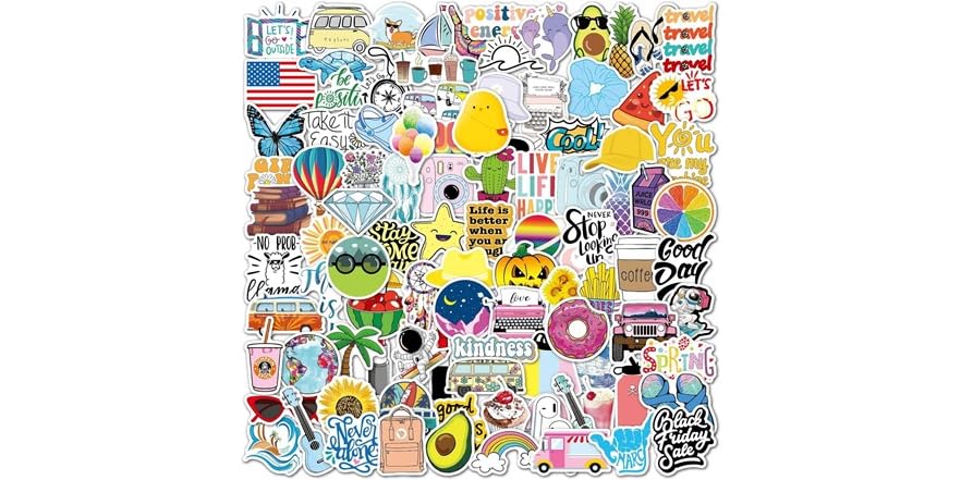 200 PC Random Funny Themed Stickers
