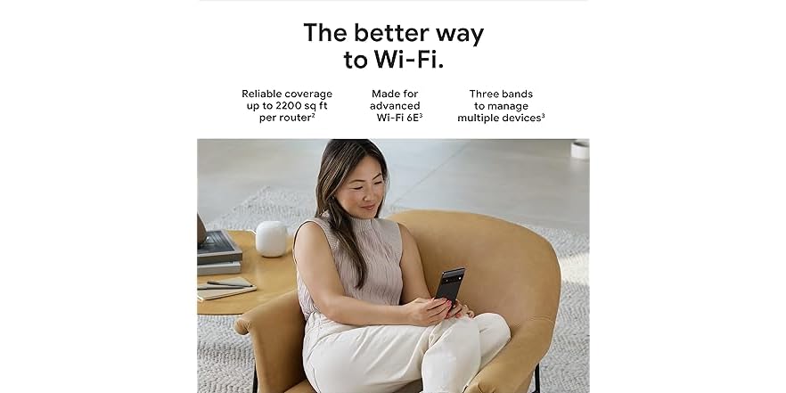 Google Nest WiFi Pro - Wi-Fi 6E (Open Box)