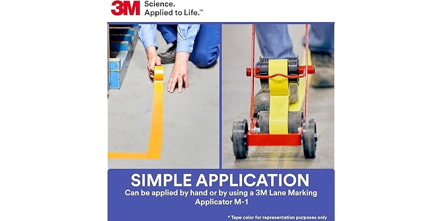 3M Vinyl, 72 Rolls, Orange Floor Tape