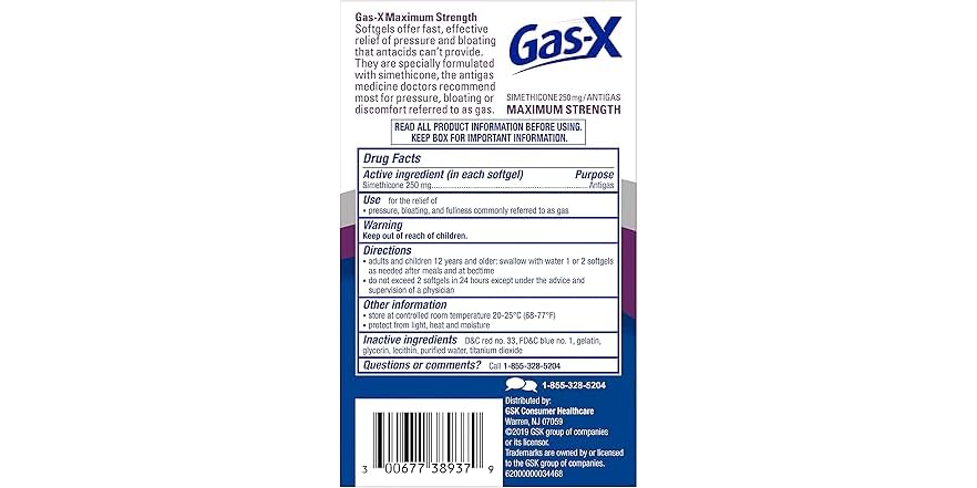 Gas-X Maximum Strength Gas Relief Softgel