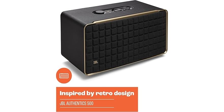 JBL Authentics 500 Retro Style Bluetooth Speaker (Factory Reconditioned)