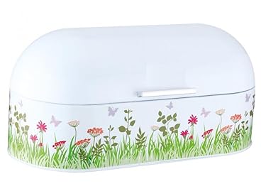 Flower Design Bread Box