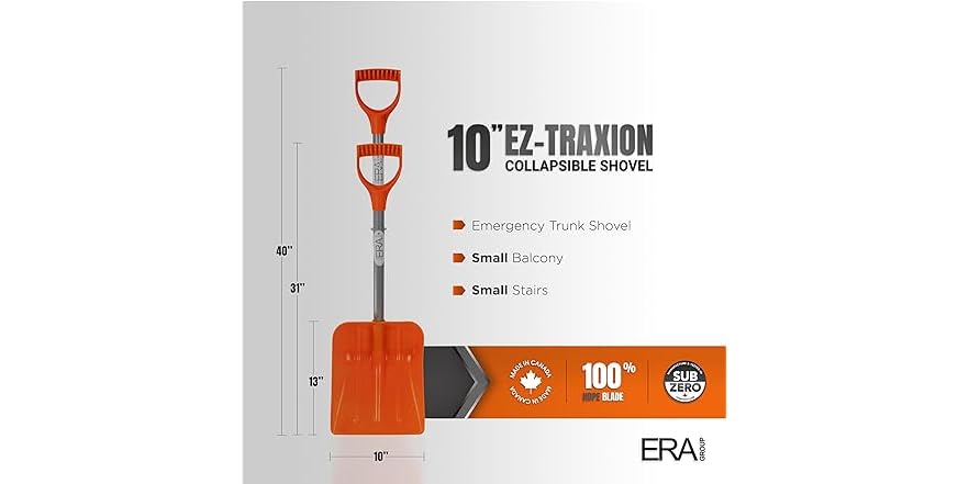 ERA EZ-Traxion Car Snow Shovel