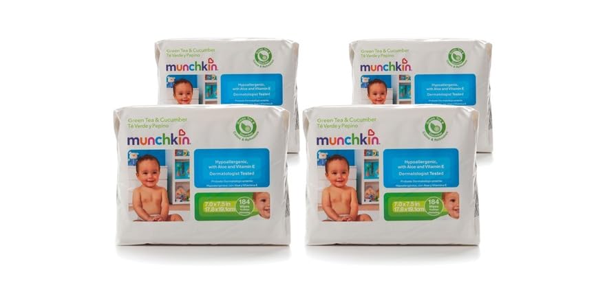 Munchkin Baby Wipes - 736 Wipes 2-Choices